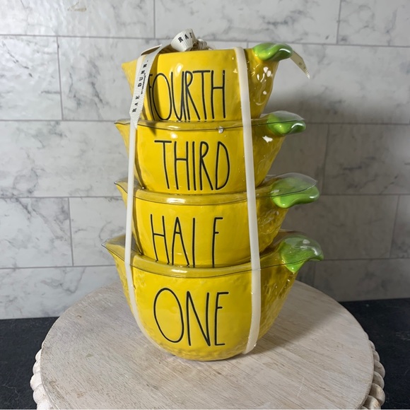 Rae Dunn | Kitchen | Nwt Rae Dunn Lemon Measuring Cups | Poshmark